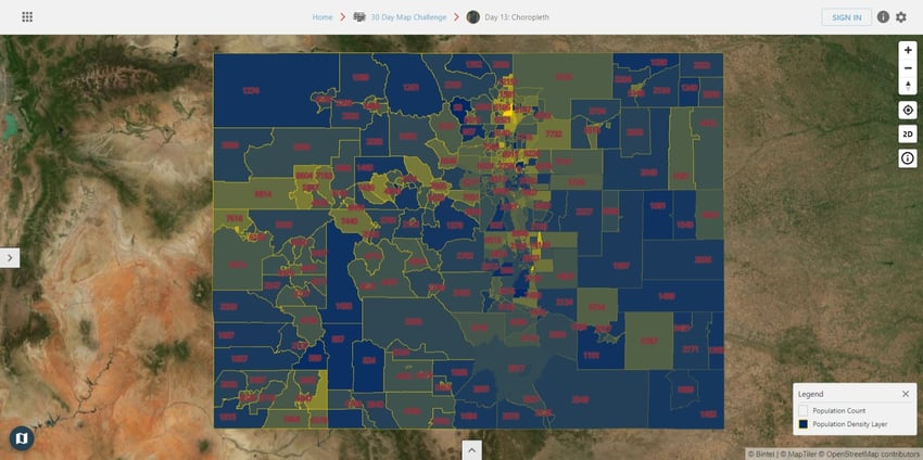 #30daymapchallenge Day 13: Chloropleth